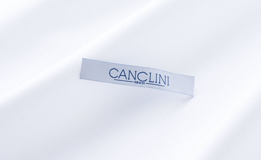 CANCLINI EASY CARE COTTON ホワイトピケカジュアルシャツ | オーダースーツのFABRIC TOKYO