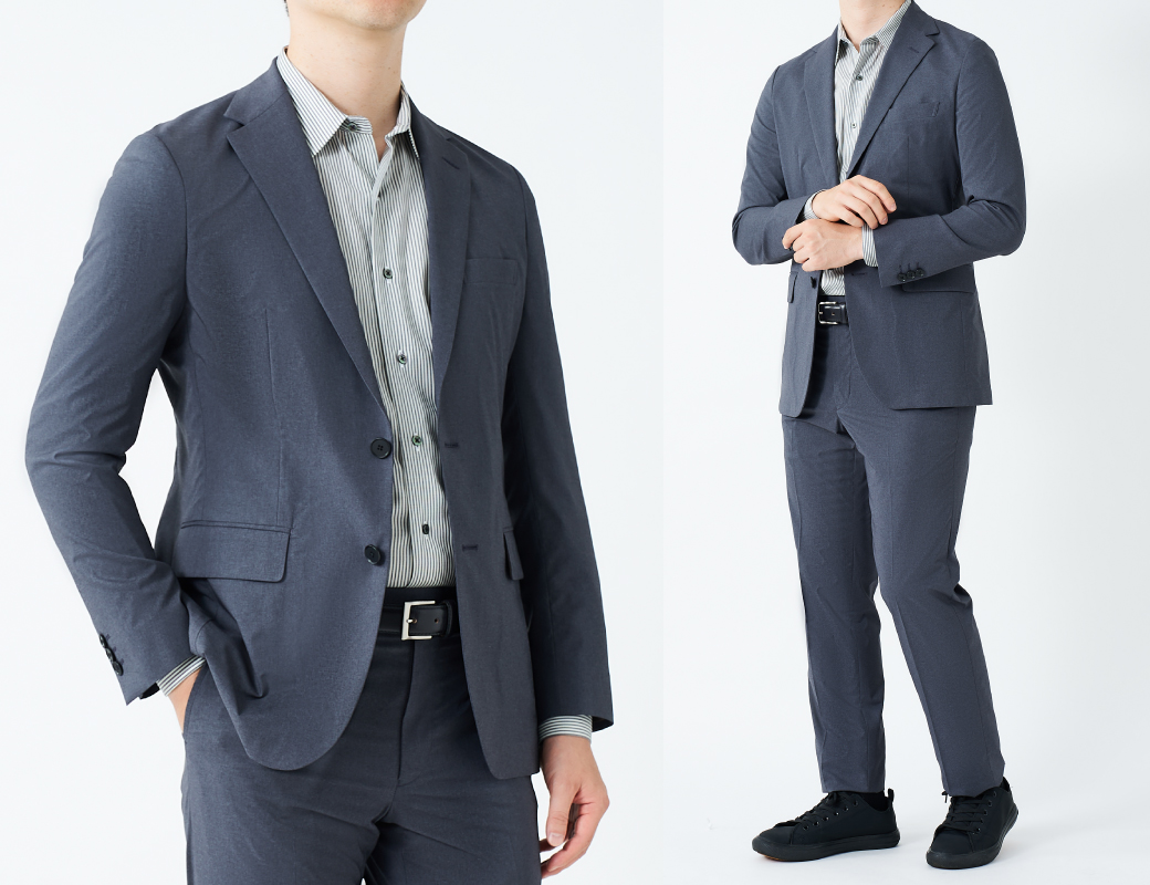 RAIN TECH カーキ無地ビジネスカジュアルパンツ | オーダースーツのFABRIC TOKYO