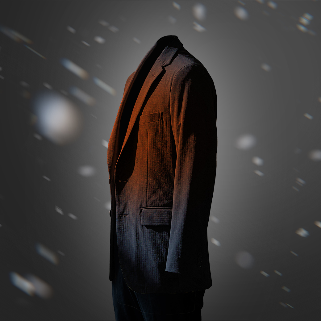 STORM FLEECE ブラウングレーリップストップビジネスカジュアルセットアップ | オーダースーツのFABRIC TOKYO